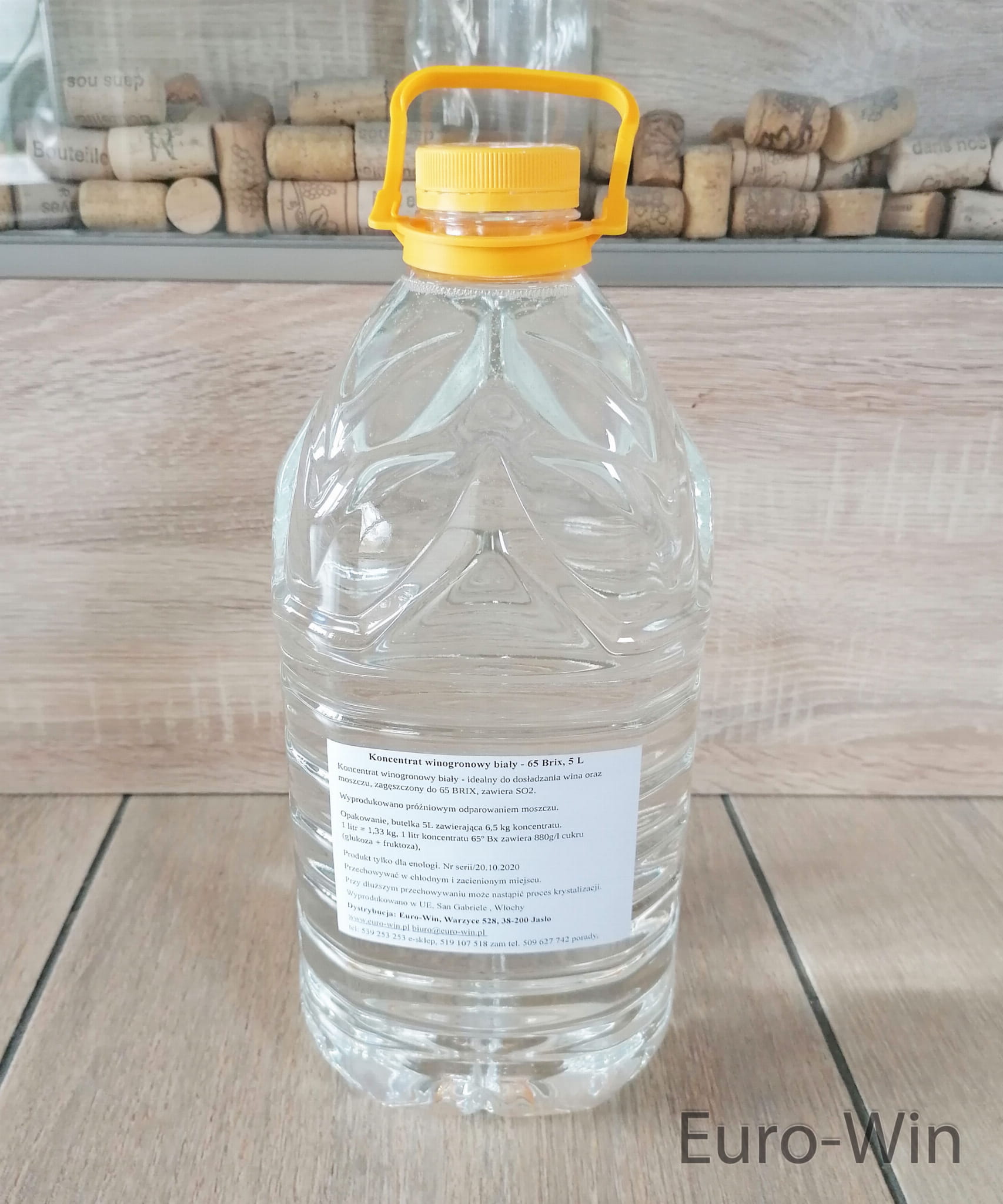 Koncentrat winogronowy biały 65 Brix - 6,5kg Sklep Euro-Win